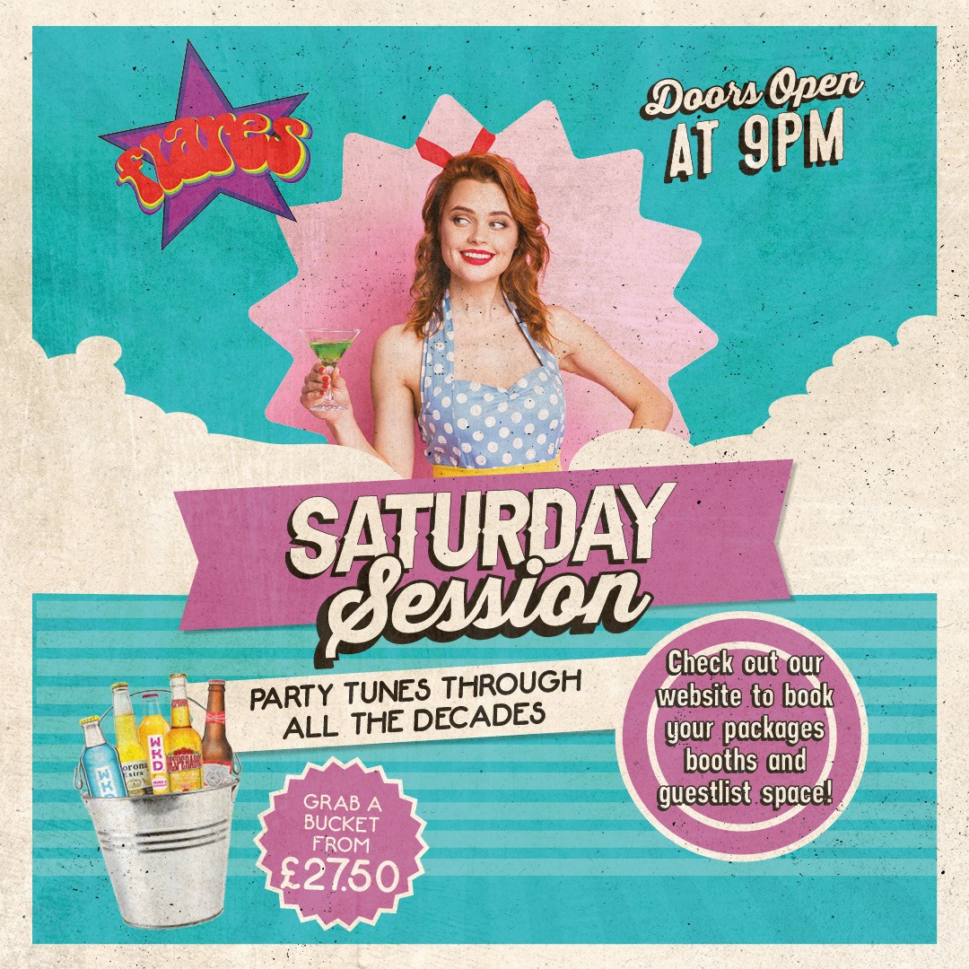 Saturday Sessions @ Flares York at Flares - York, York on 23rd Mar ...