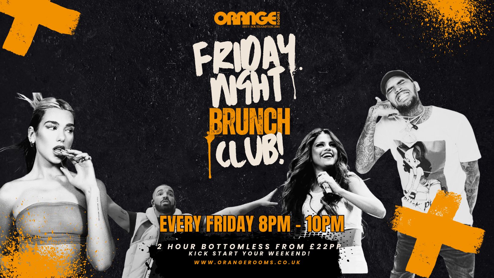 Friday Night Brunch Club🎉- Bottomless Cocktails only £22!🍹 at Orange Rooms Southampton ...