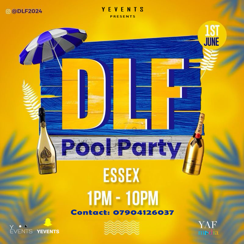 DLF POOL PARTY at DLF POOL MANSION, Colchester on 1st Jun | Fatsoma