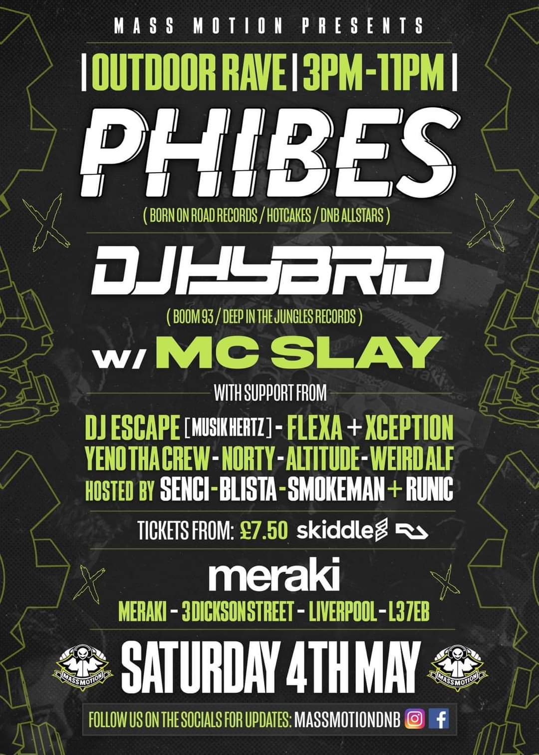 Mass Motion Drum & Bass - All day outdoor rave ft Phibes, DJ Hybrid ...