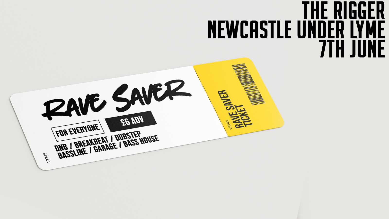 Panic Presents: Rave Saver Club Night at The Rigger, Newcastle Under ...