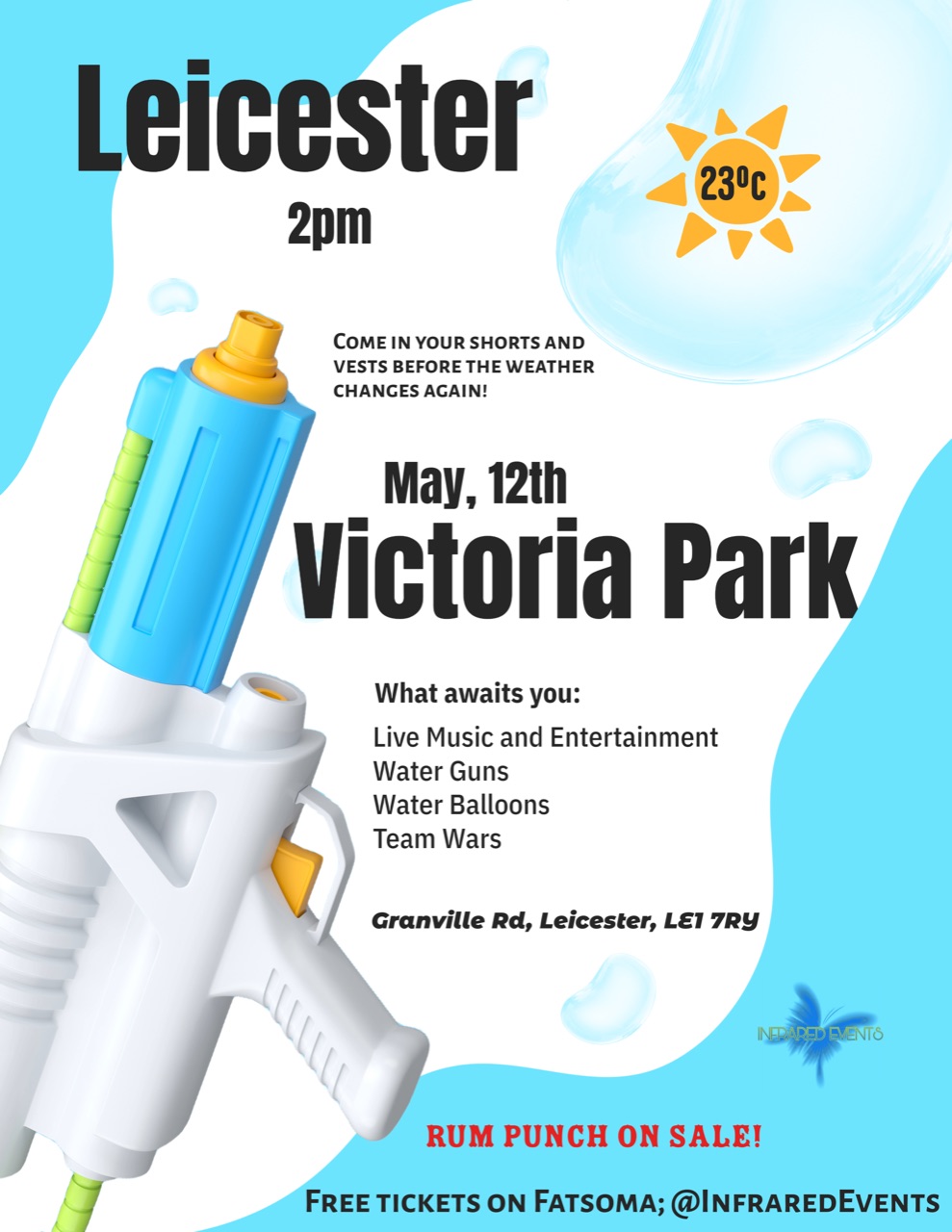 Leicester Water Splash 💦 at Victoria Park, Leicester on 12th May | Fatsoma