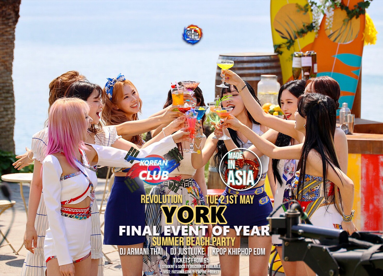 YORK Korean Club x Made In Asia Summer Beach Party with DJ ARMANI THAI ...