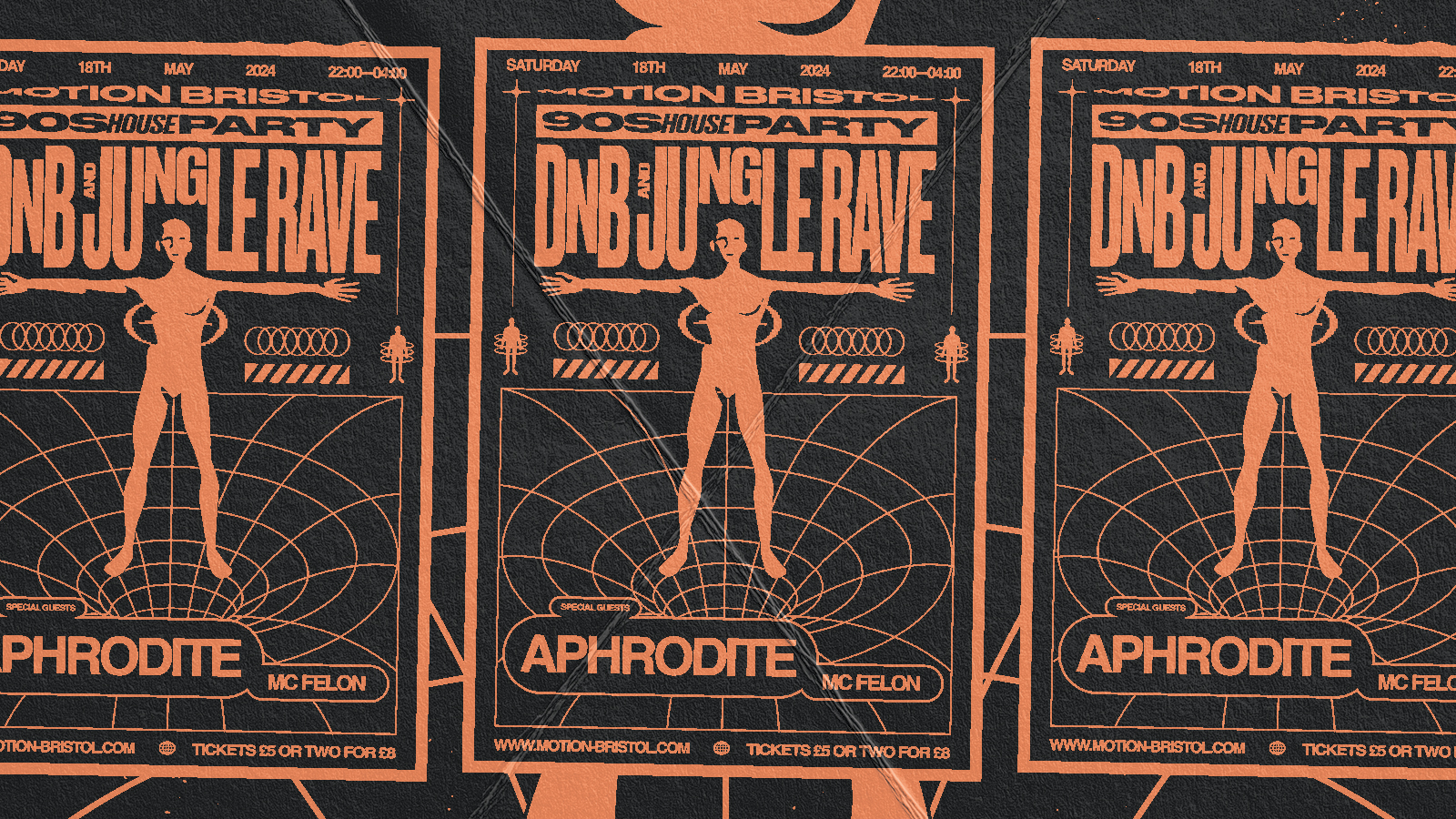 Motion's 90s House Party: DnB & Jungle w/ Aphrodite & MC Felon at ...