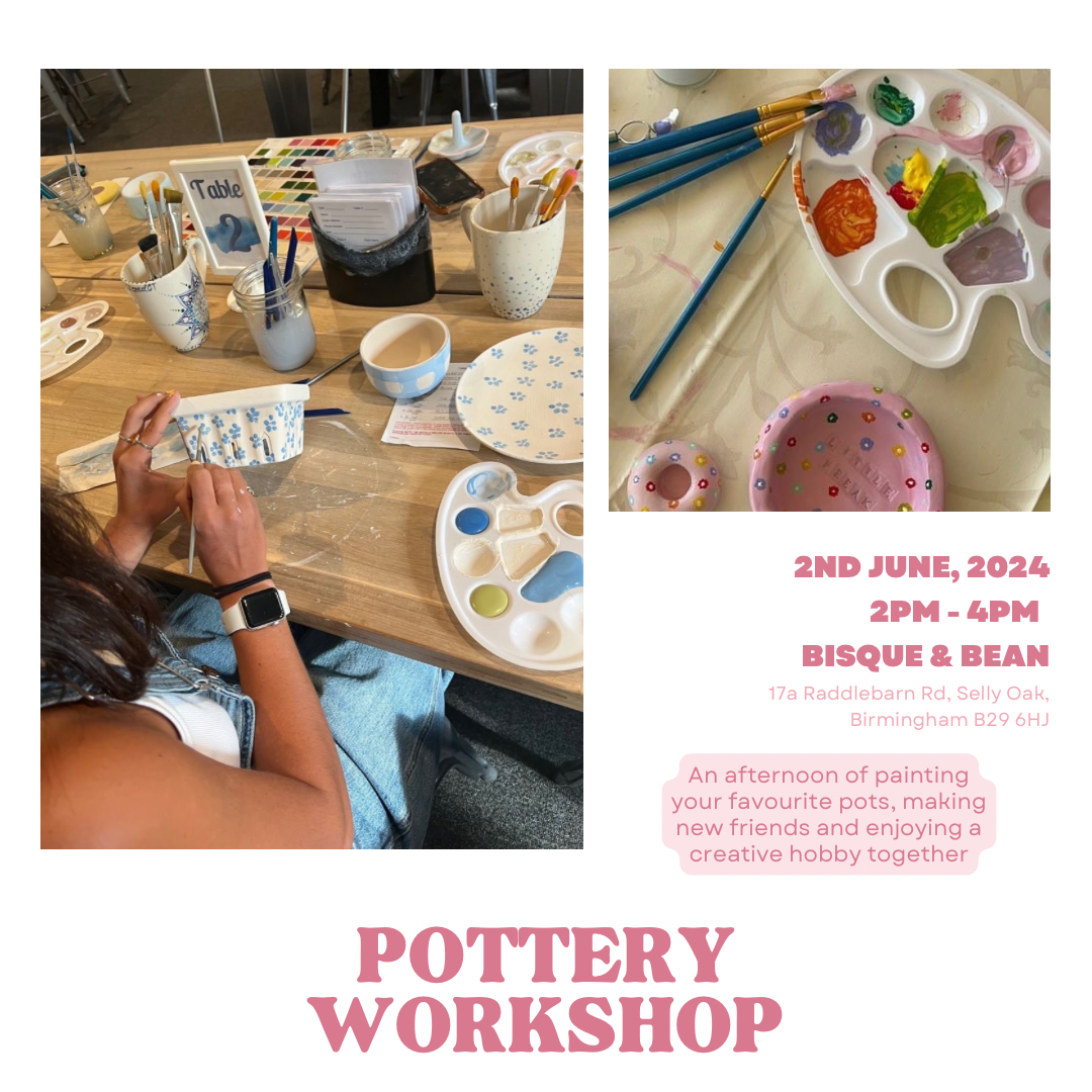 Pottery Painting 🎨🖌️ at Creative Coffee Hub, Birmingham on 2nd Jun ...