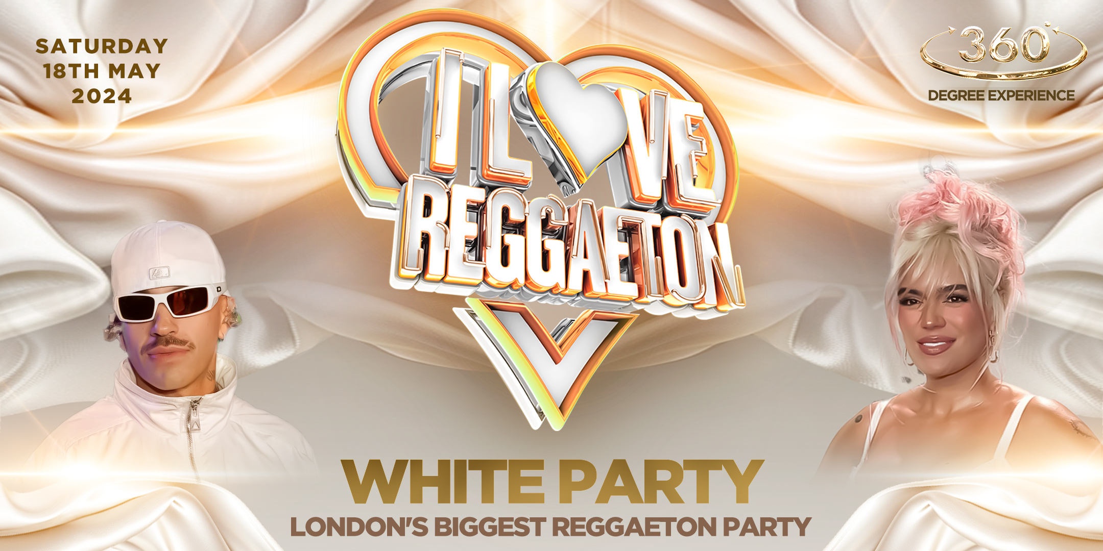 I LOVE REGGAETON 'WHITE PARTY' - LONDON'S BIGGEST REGGAETON PARTY - Saturday 18th May 2024 at ...