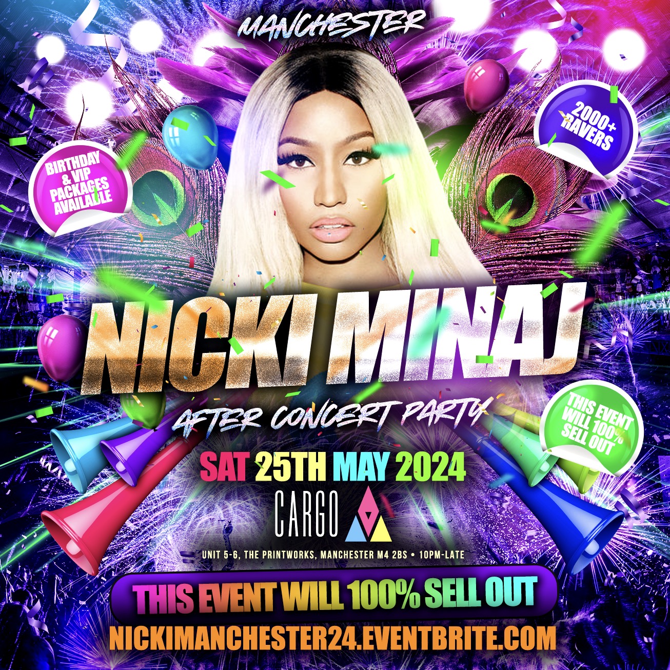 Nicki Minaj Manchester Party At Cargo Manchester On 25th May Fatsoma