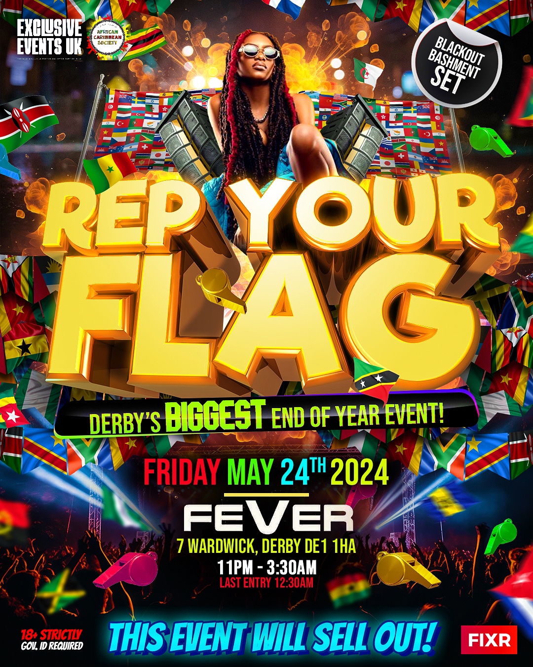 Rep Your Flag Derby | DERBY’S BIGGEST END OF YEAR EVENT at Bar Fever ...