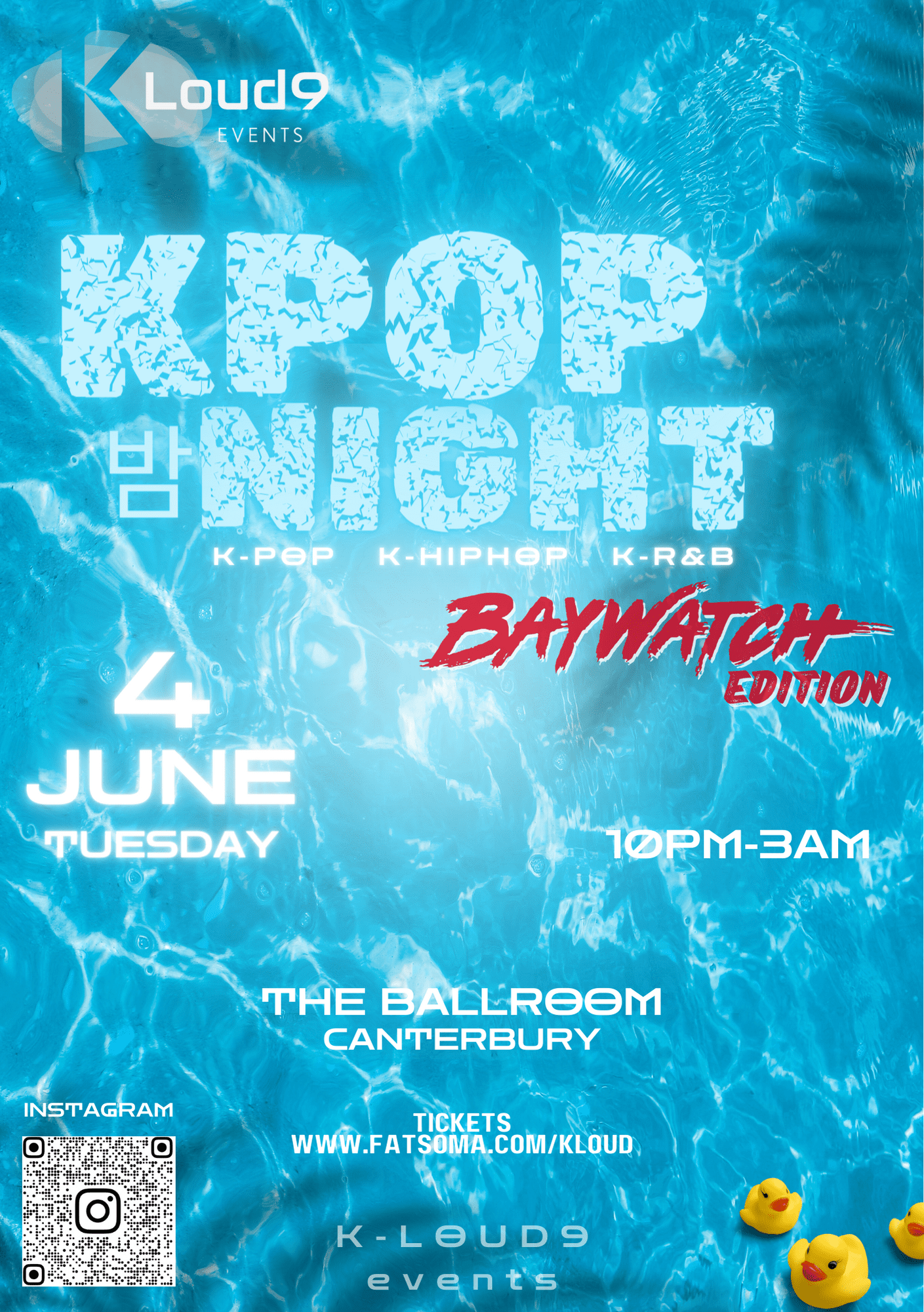 KPOP NIGHT: BAYWATCH EDITION at The Ballroom, Canterbury on 4th Jun ...