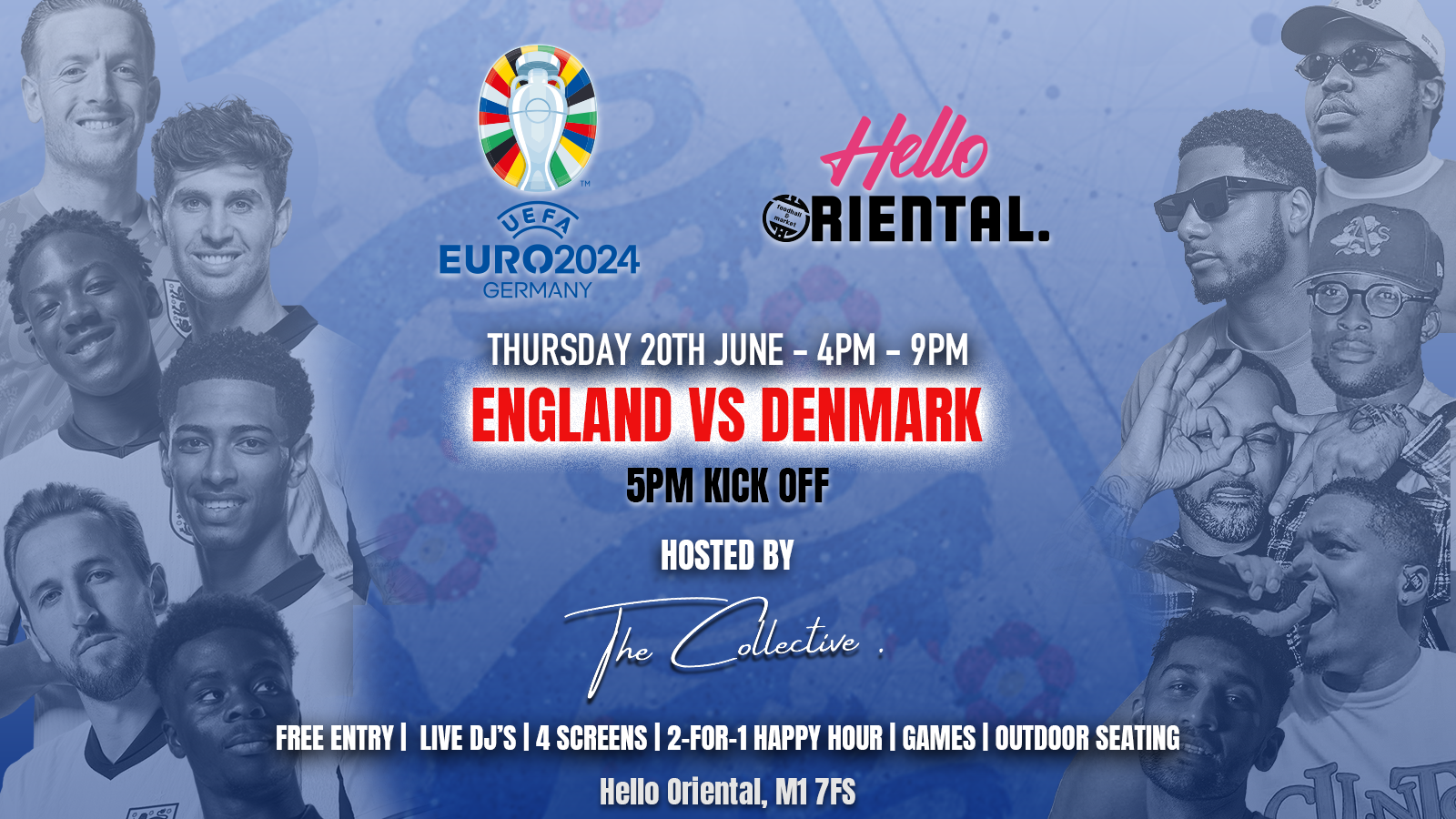 England Euros 2024 Live (Free Entry) | Watch The Game | Thur 20th June ...