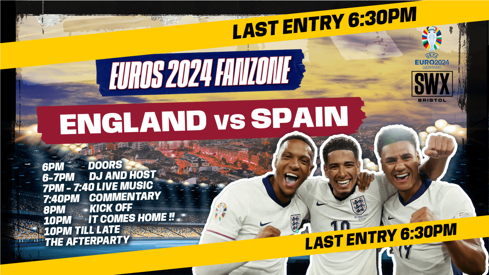 EUROS 2024 FAN ZONE - THE FINAL - England V Spain - 30 TICKETS LEFT at ...