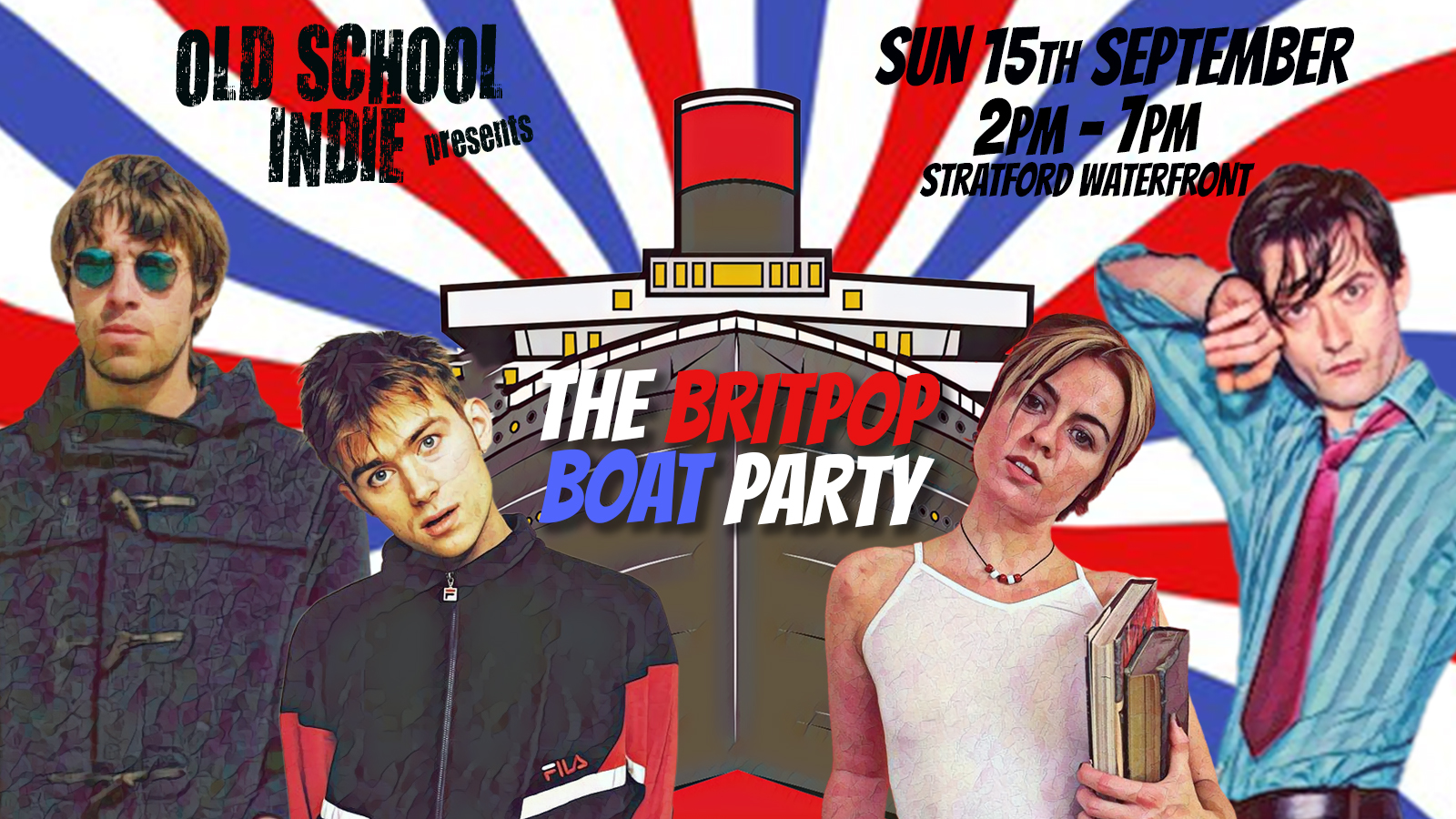 Old School Indie presents.: The Britpop Boat Party - For Over 30s Only ...