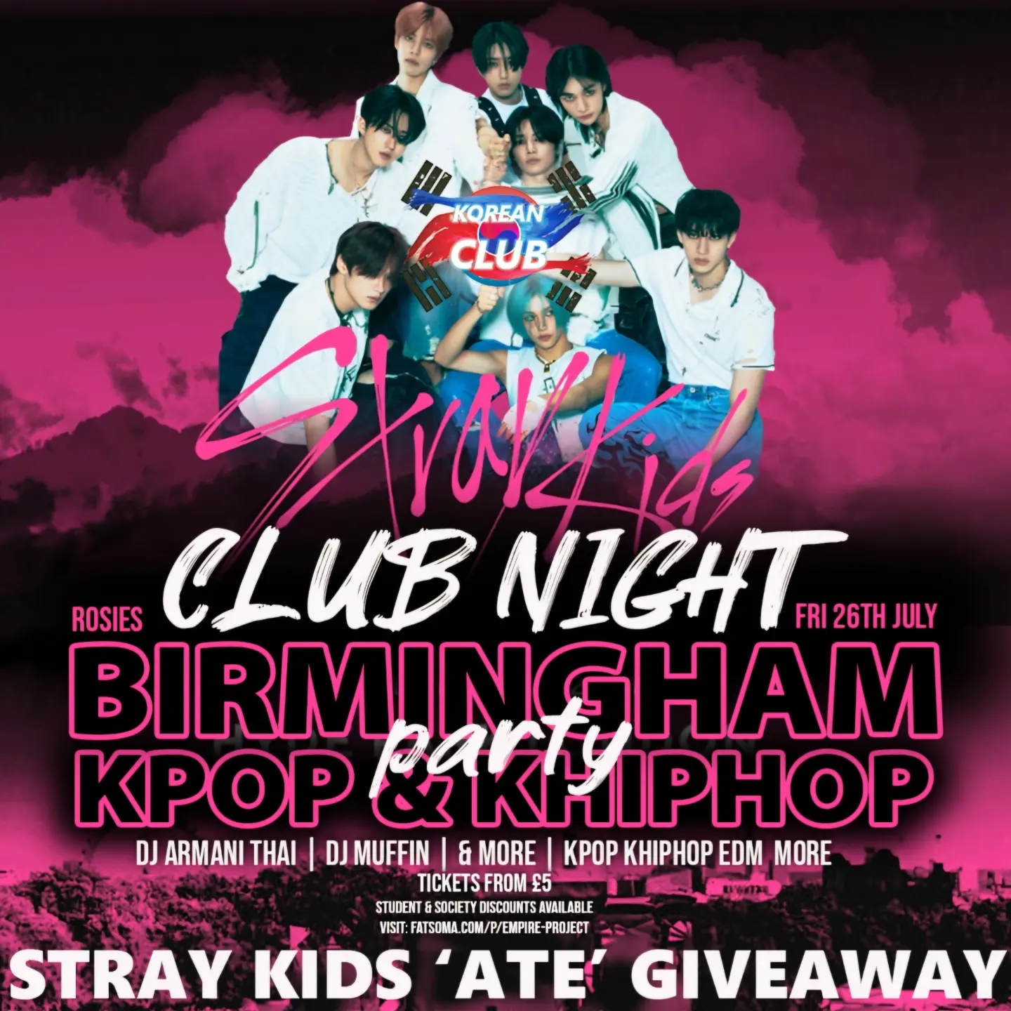 BIRMINGHAM Stray Kids Club Night: Korean Club KPop & KHipHop Party with ...