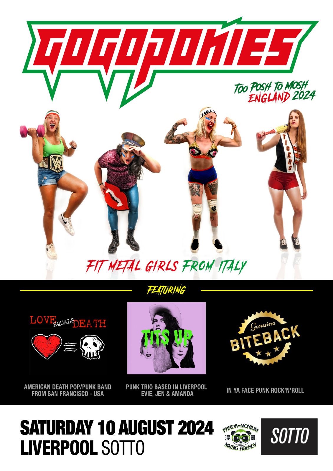 GogoPonies plus special guests Tits Up, Biteback. at Sotto, Liverpool ...