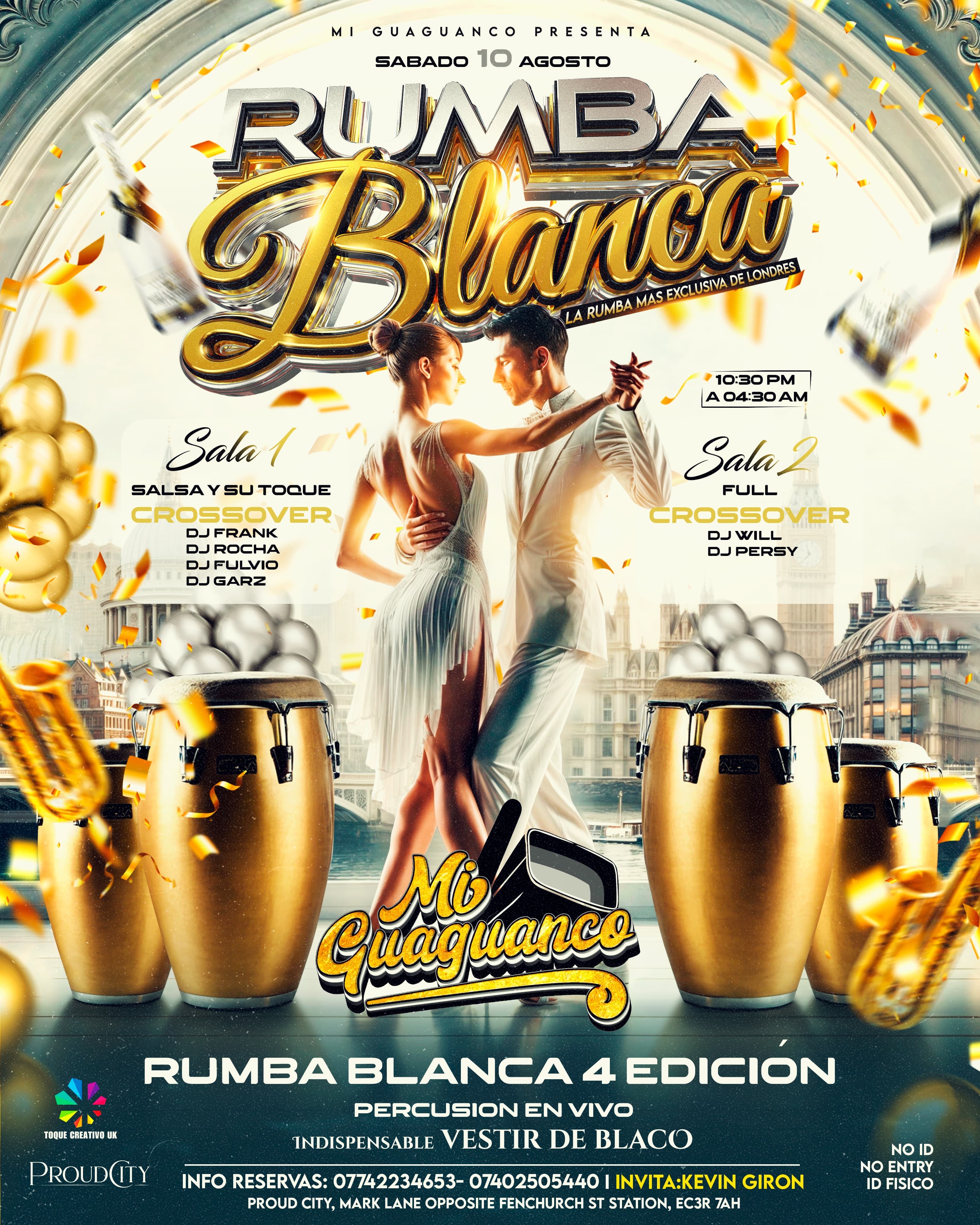 RUMBA BLANCA at Proud City, London on 10th Aug | Fatsoma