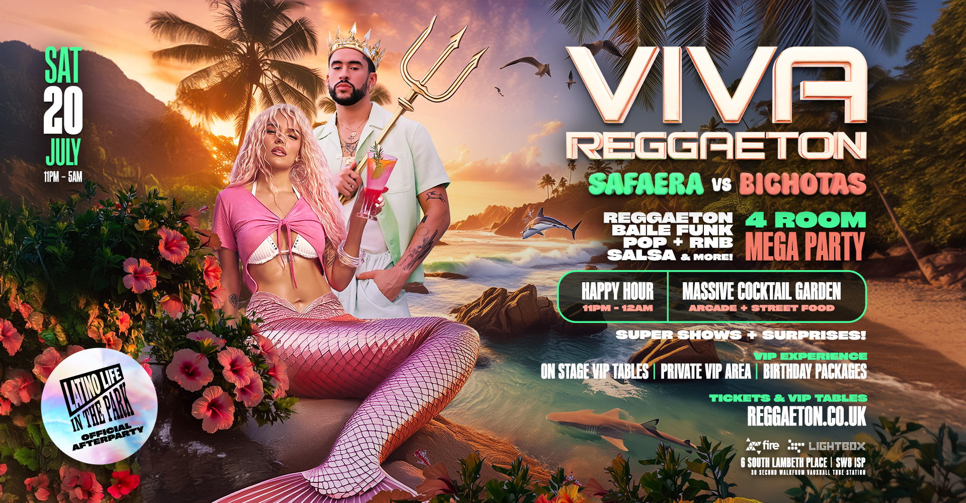 VIVA Reggaeton - Safaera vs Bichotas / Latino Life in the Park Official Afterparty at Lightbox ...