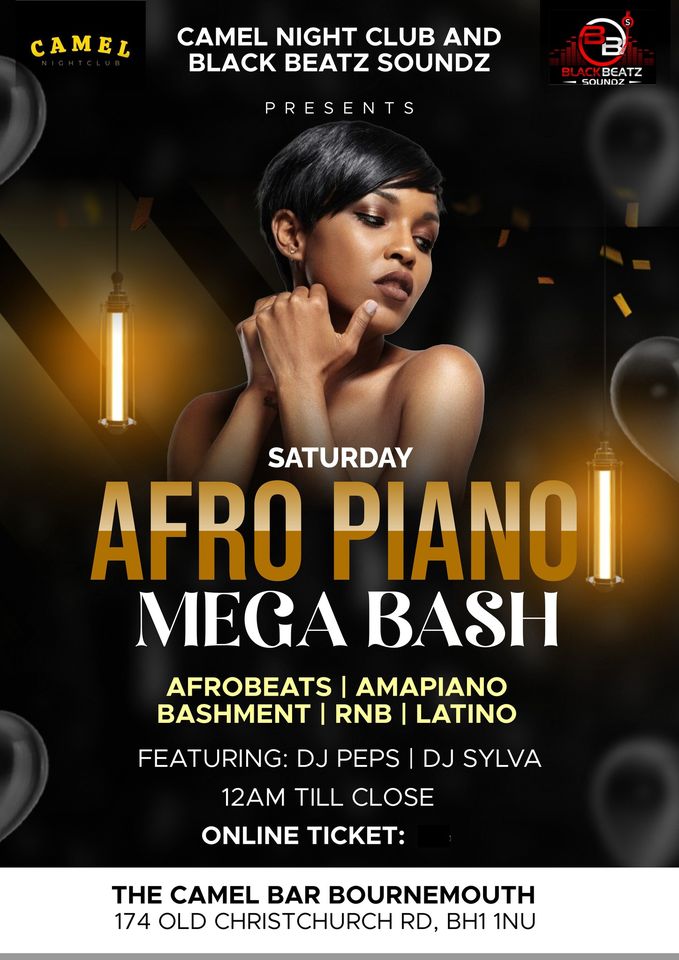 AFRO PIANO MEGA BASH at Camel Bar, Bournemouth on 24th Aug | Fatsoma