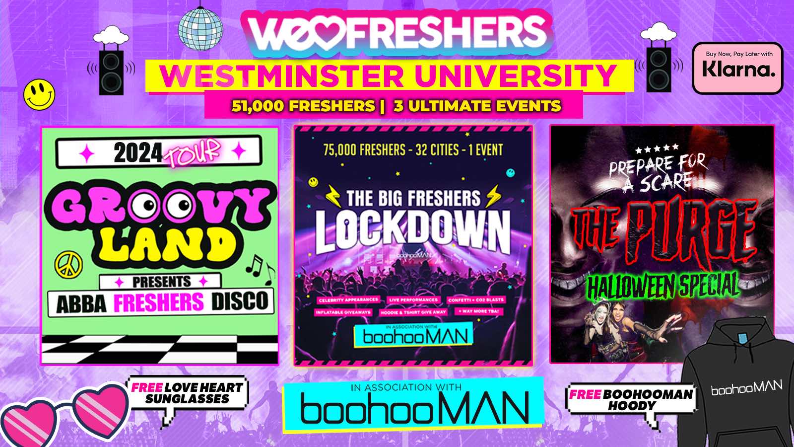 WE LOVE LONDON - WESTMINSTER FRESHERS In Association With BoohooMAN ...