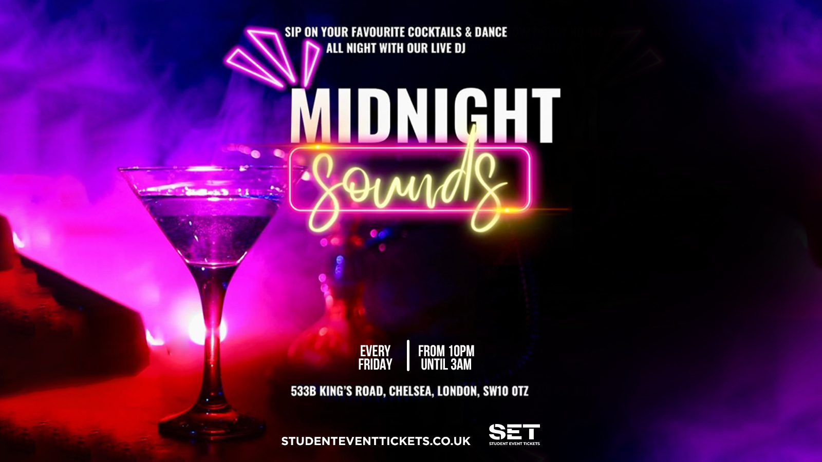 MIDNIGHT SOUNDS @ EMBARGO REPUBLICA - EVERY FRIDAY at Embargo Republica ...