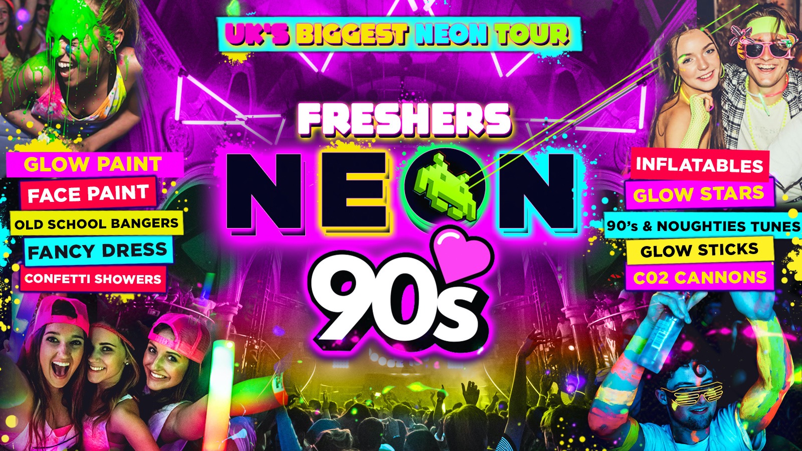 MANCHESTER FRESHERS NEON 90's & 00's PARTY - THE UNI OF ROUTE 🎉 ...