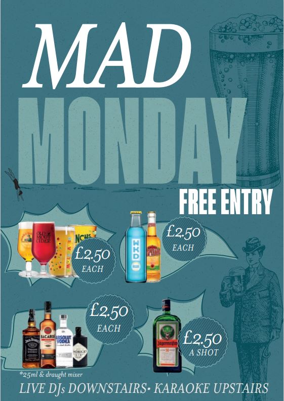 Mad Monday @ Library Leeds *FREE ENTRY* at The Library, Leeds on 16th ...