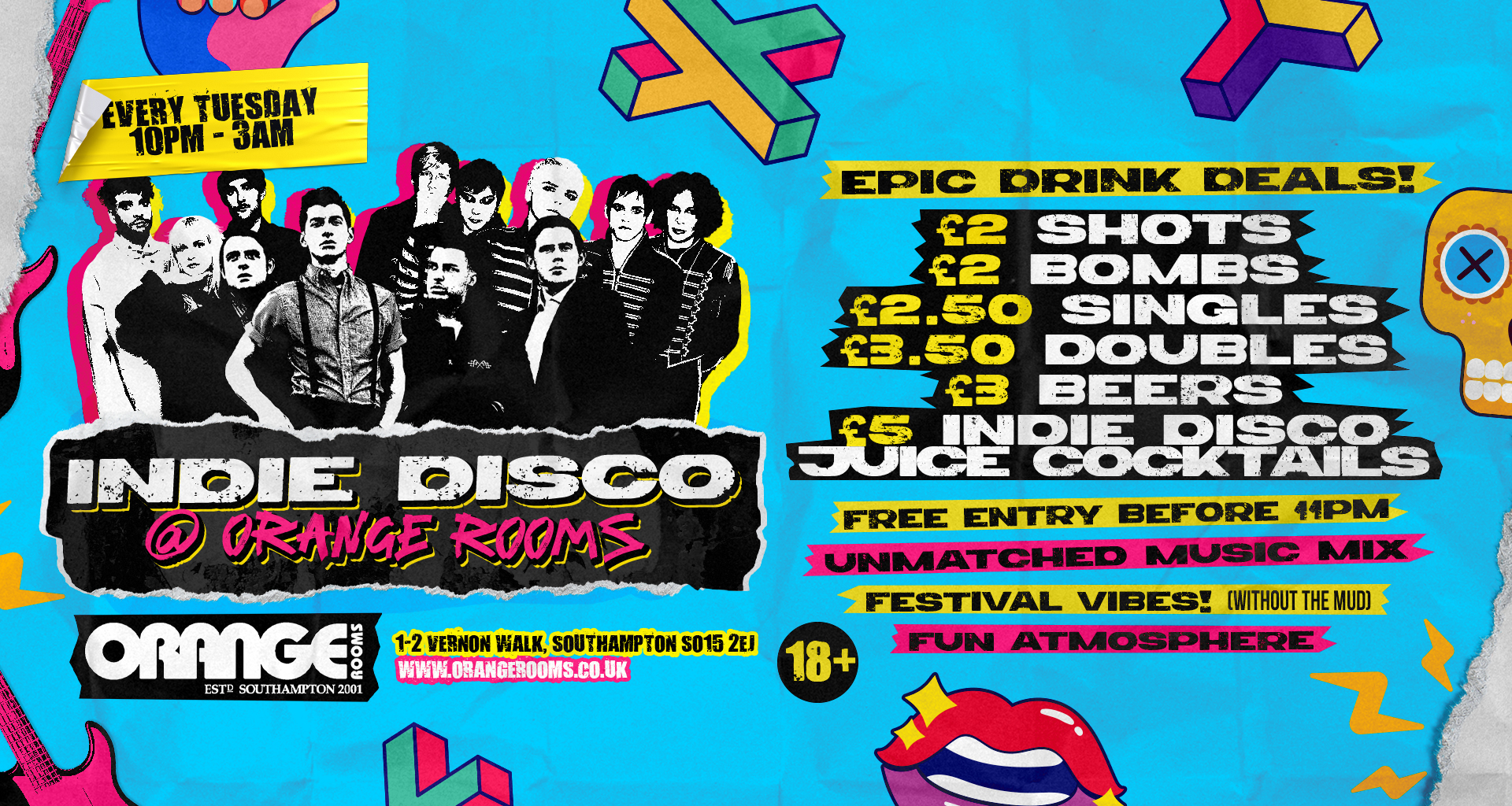 Indie Disco @ Orange Rooms 🎸 - Launch Party! at Orange Rooms ...