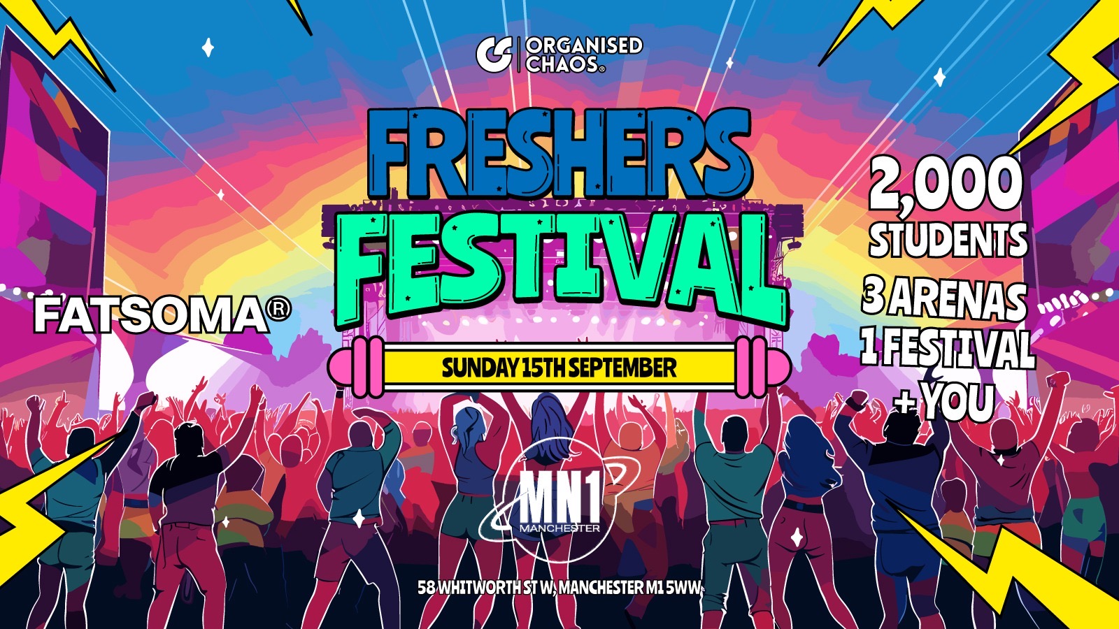 Manchester Freshers Week - The Freshers Festival - MN1 - 98% SOLD OUT ...