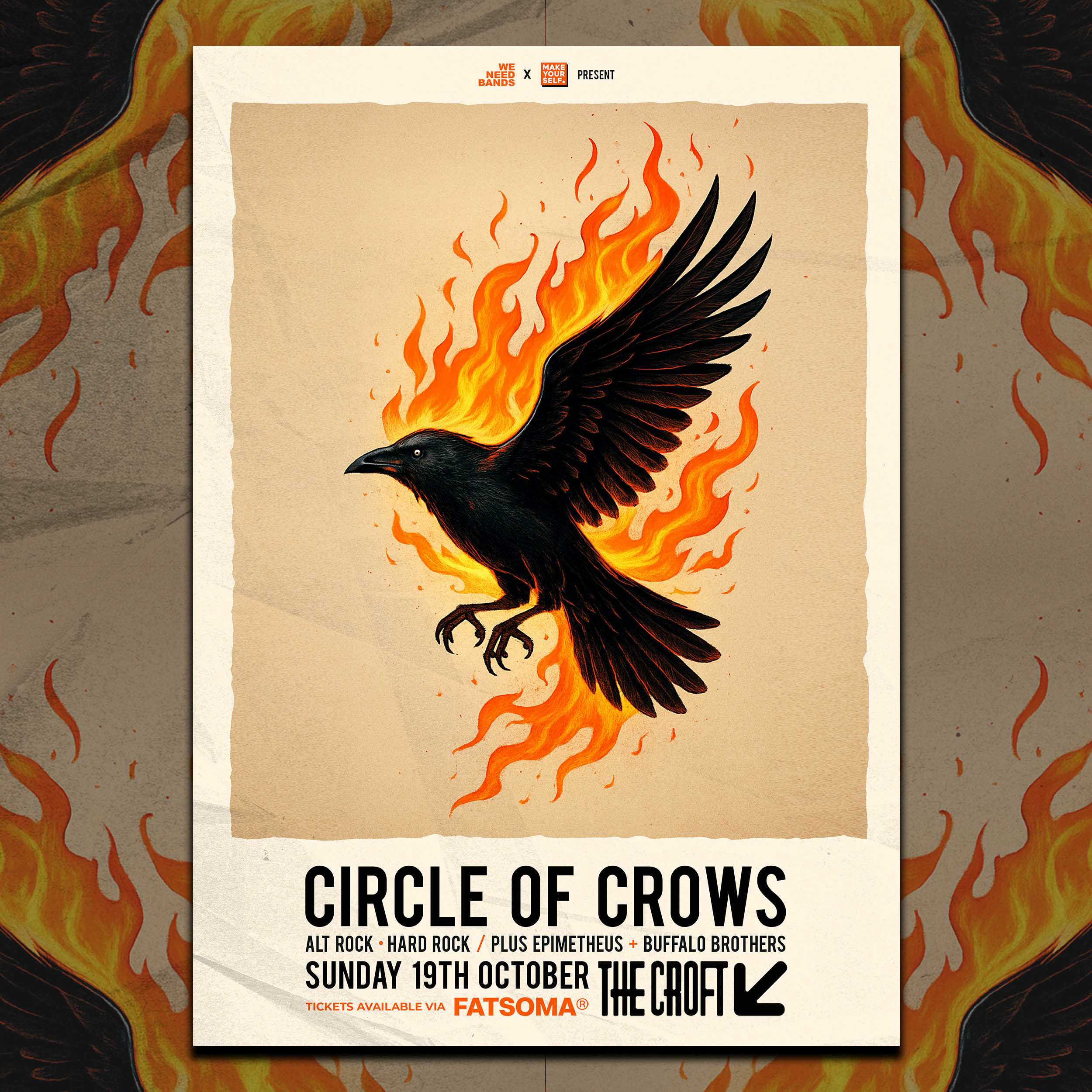 WE NEED BANDS | Circle of Crows + Epimetheus + Buffalo Brothers at The ...
