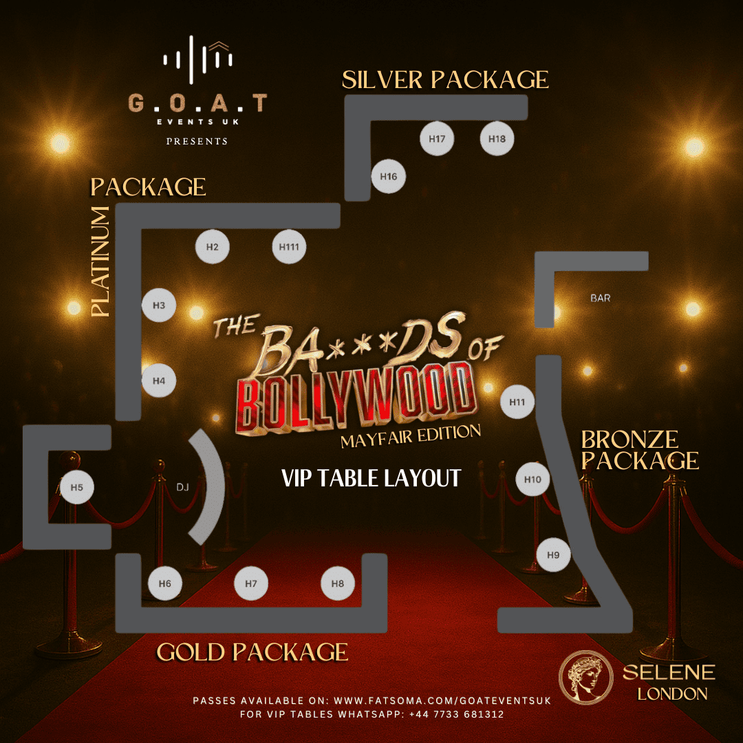 SOLDOUT- THE B*****ADS OF BOLLYWOOD- THEMED CLUB NIGHT🪩🎉🚀 | GOAT ...