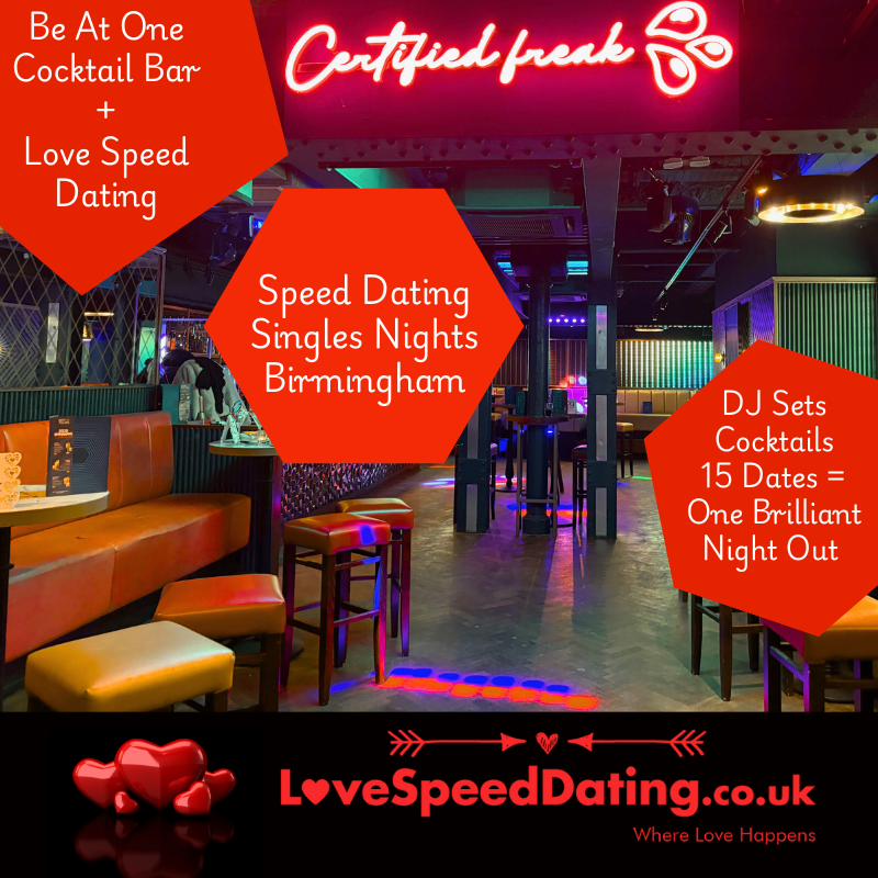 Gay and Bi Male Speed Dating Singles Night Birmingham at Be At One ...