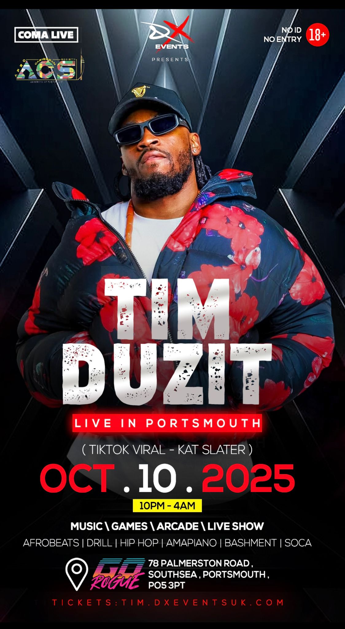 TIM DUZIT : LIVE IN PORTSMOUTH | KAT SLATER TOUR at Go Rogue ...