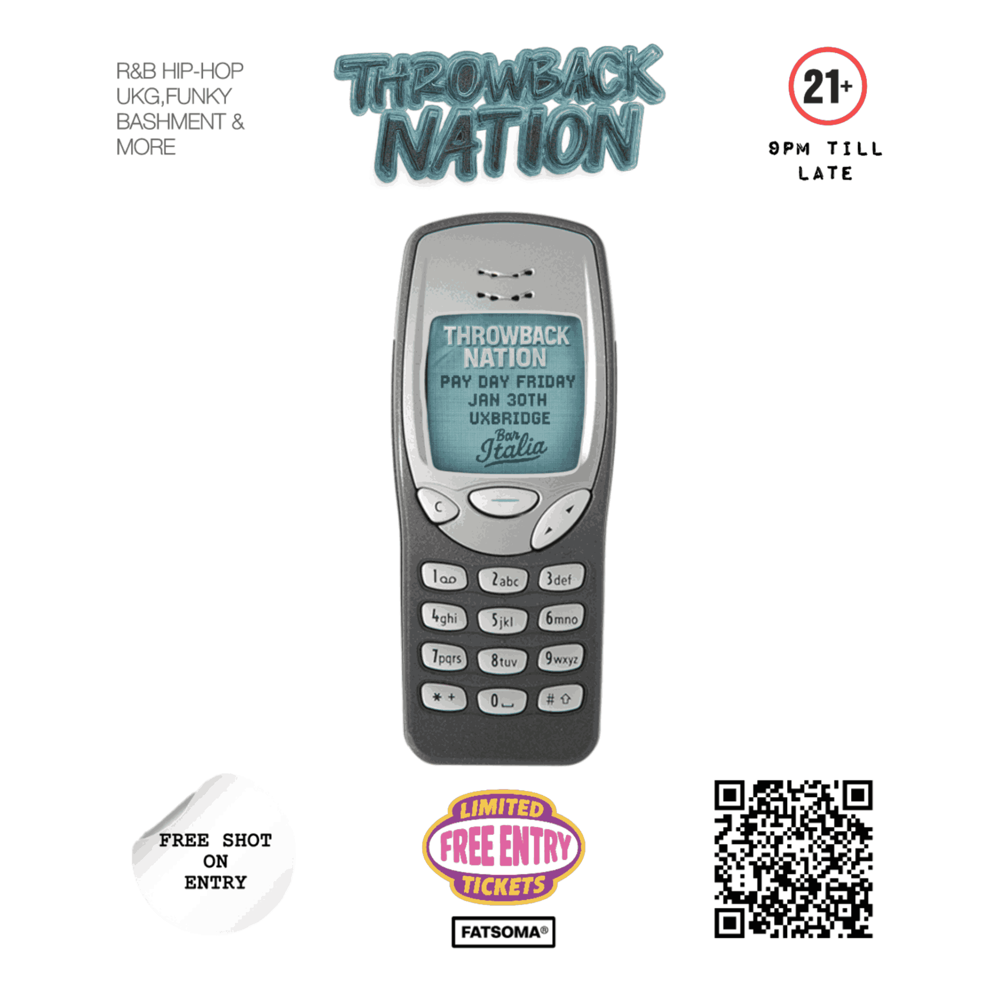 THROWBACK FRIDAY - UXBRIDGE at BarItalia, Uxbridge on 30th Jan | Fatsoma