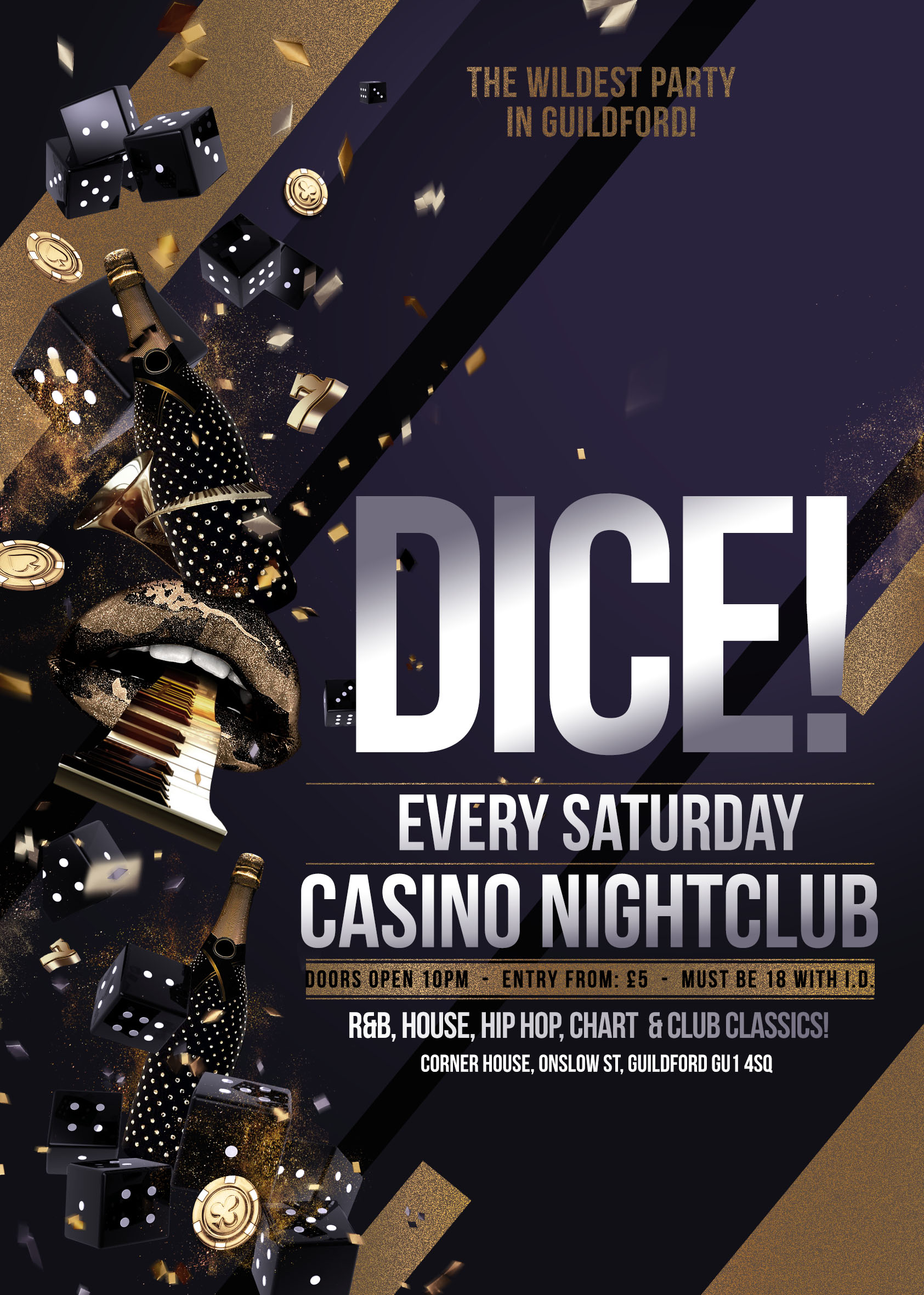 Dice at Casino Nightclub, Guildford on 18th Jan 2020 | Fatsoma