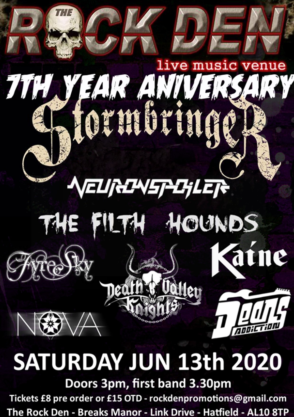 7th Year Anniversary Gig at The Rock Den, Breaks Manor Link Drive ...