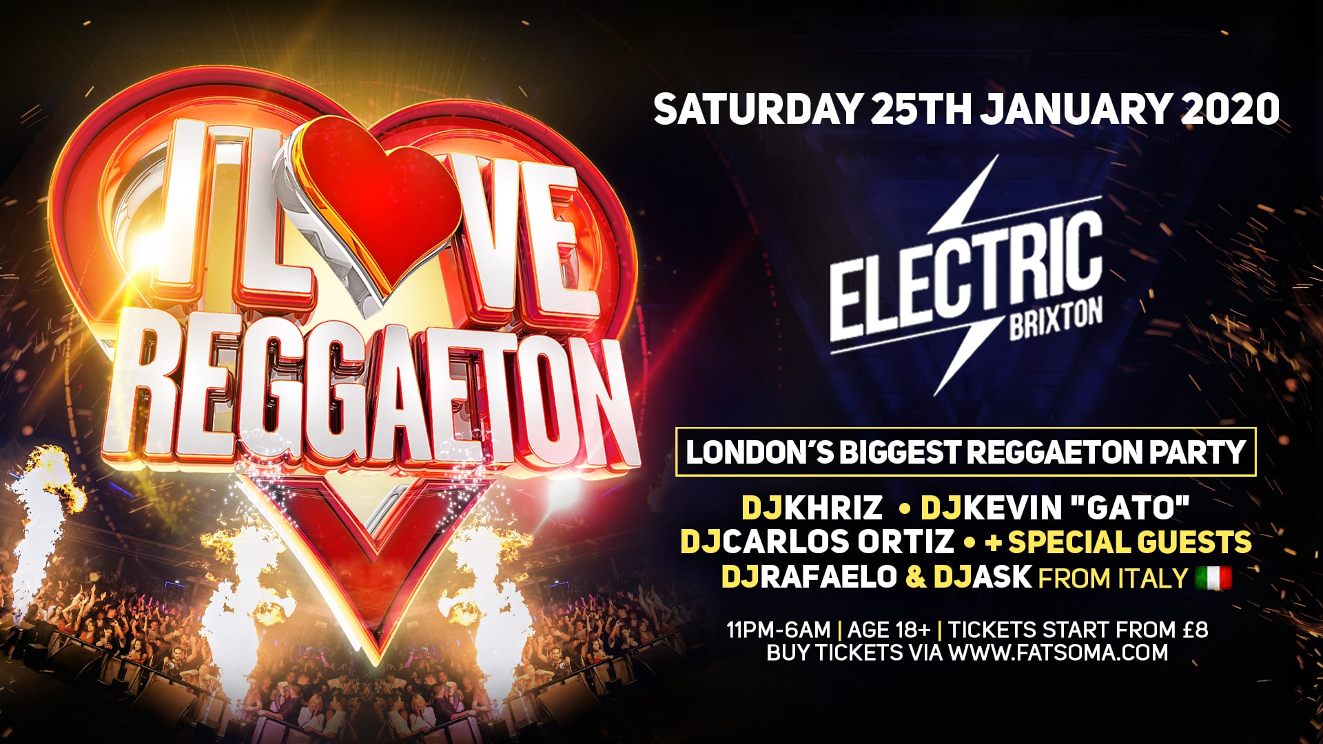 I LOVE REGGAETON 'LONDON'S BIGGEST REGGAETON PARTY' FIRST 2020 EDITION at Electric Brixton ...