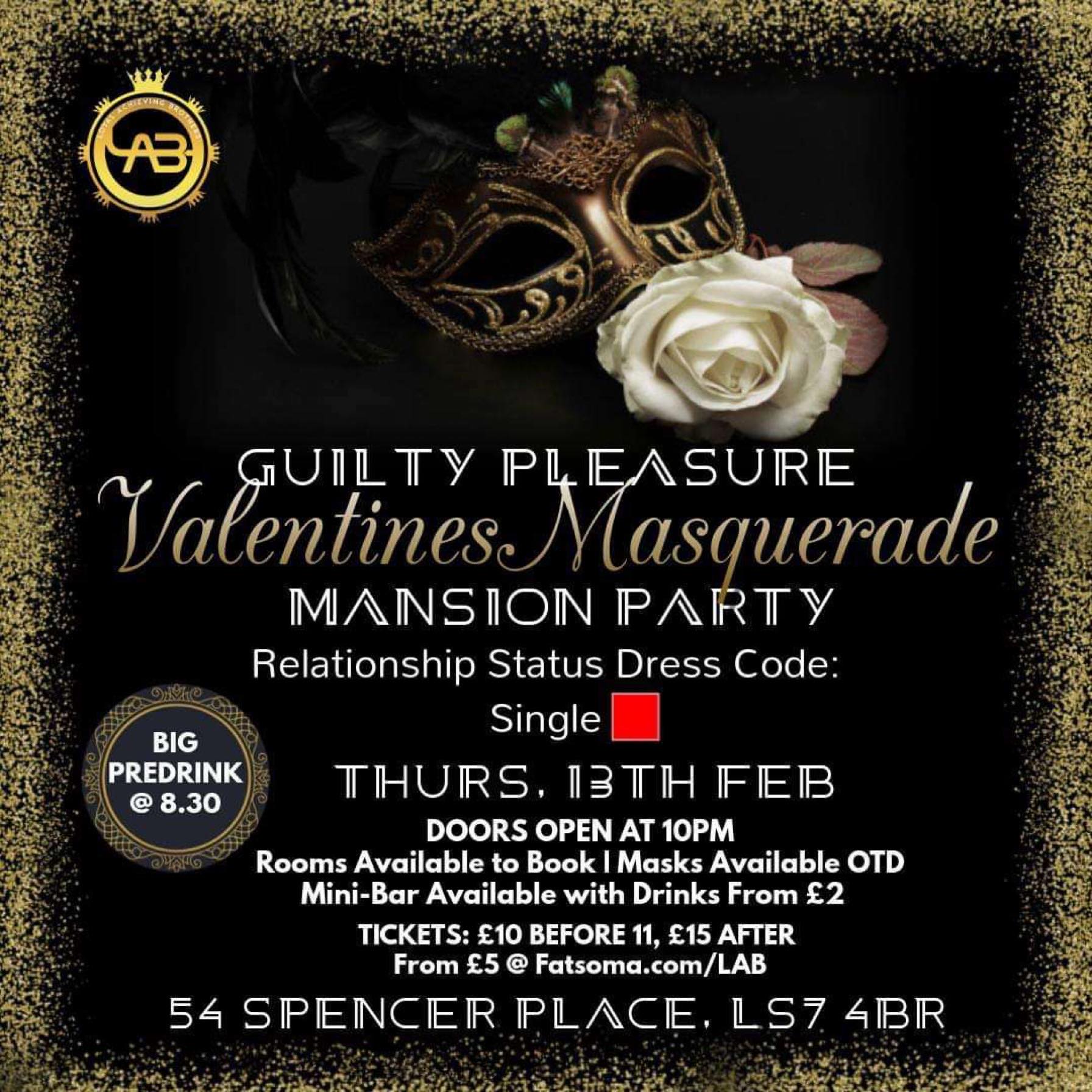 Guilty Pleasure At 54 Spencer Place Leeds On 13th Feb 2020 Fatsoma