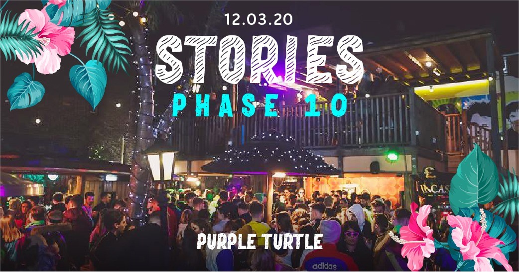 Stories | PHASE 10 at The Purple Turtle, Reading on 12th Mar 2020 | Fatsoma