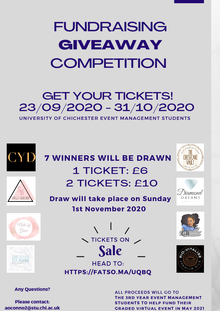 Fundraising GIVEAWAY Competition at Online Competition, Chichester on ...