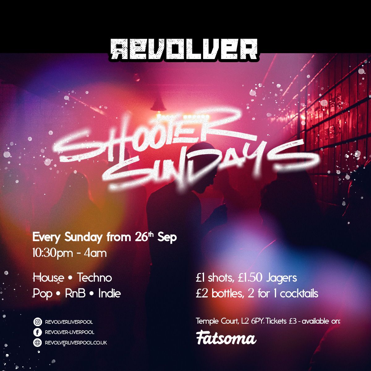 Shooter Sundays @ Revolver at Revolver, Liverpool on 5th Dec 2021 | Fatsoma