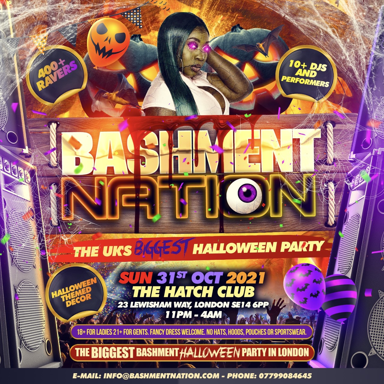 BASHMENT NATION - London's Biggest Bashment Halloween Party (4AM FINISH ...
