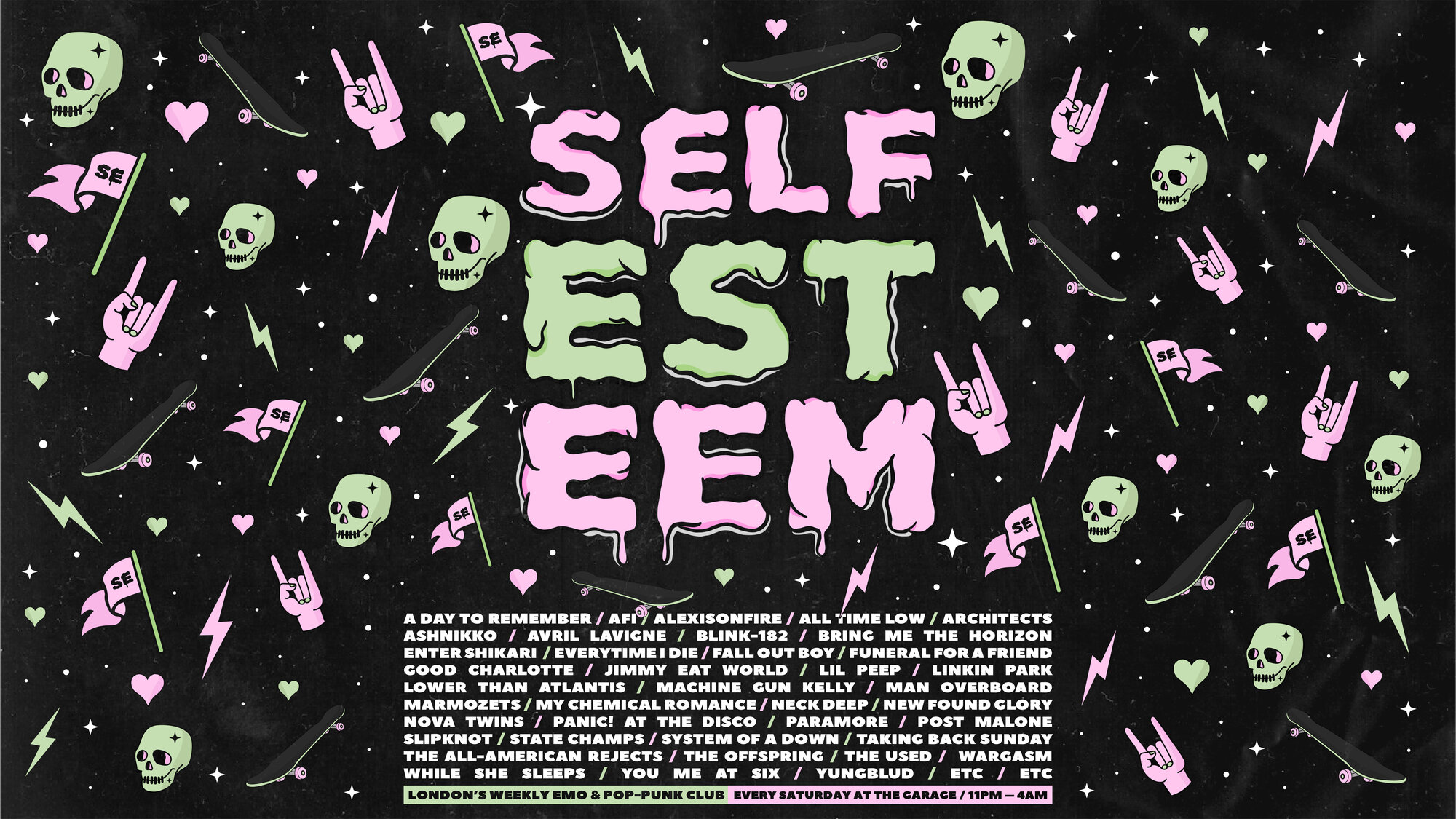 Self Esteem - The Emo & Pop-Punk Clubnight at The Garage, London on ...