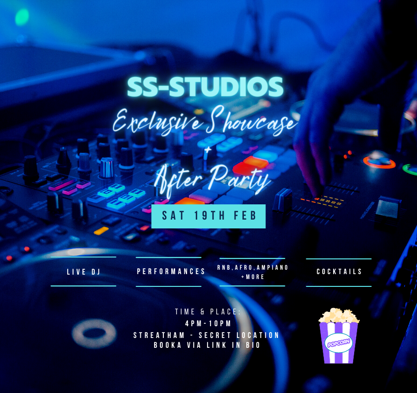 EXCLUSIVE SS-STUDIOS SHOWCASE & AFTER PARTY at Streatham Space Project, London on 19th Feb 2022 ...