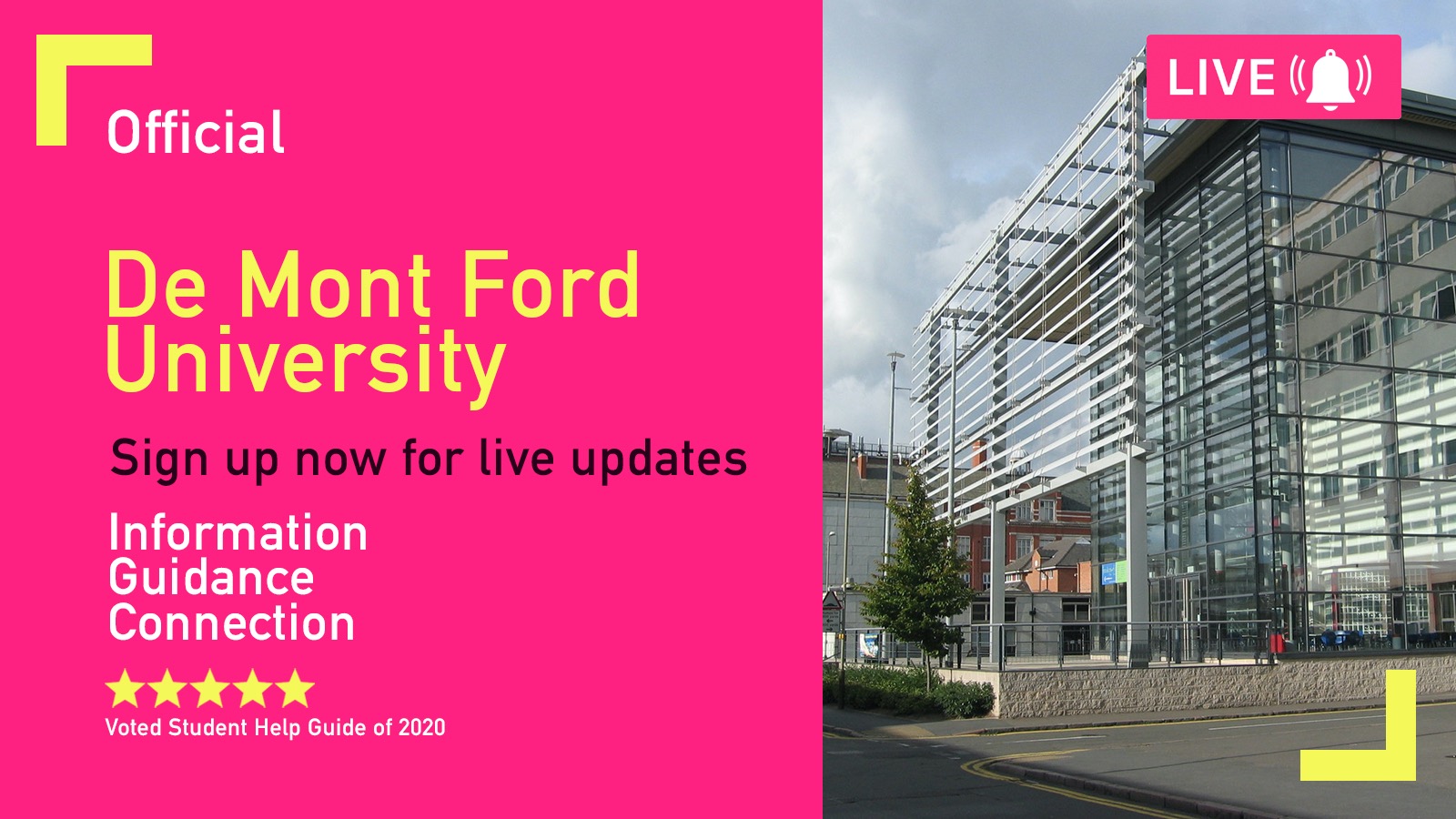 Leicester De Montfort Freshers Week 2021 - Free Pre-Sale Registration ...