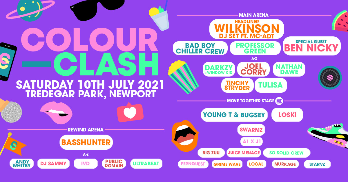 Colour Clash Return Shuttle Tickets at Tredegar Park, Newport on 10th ...