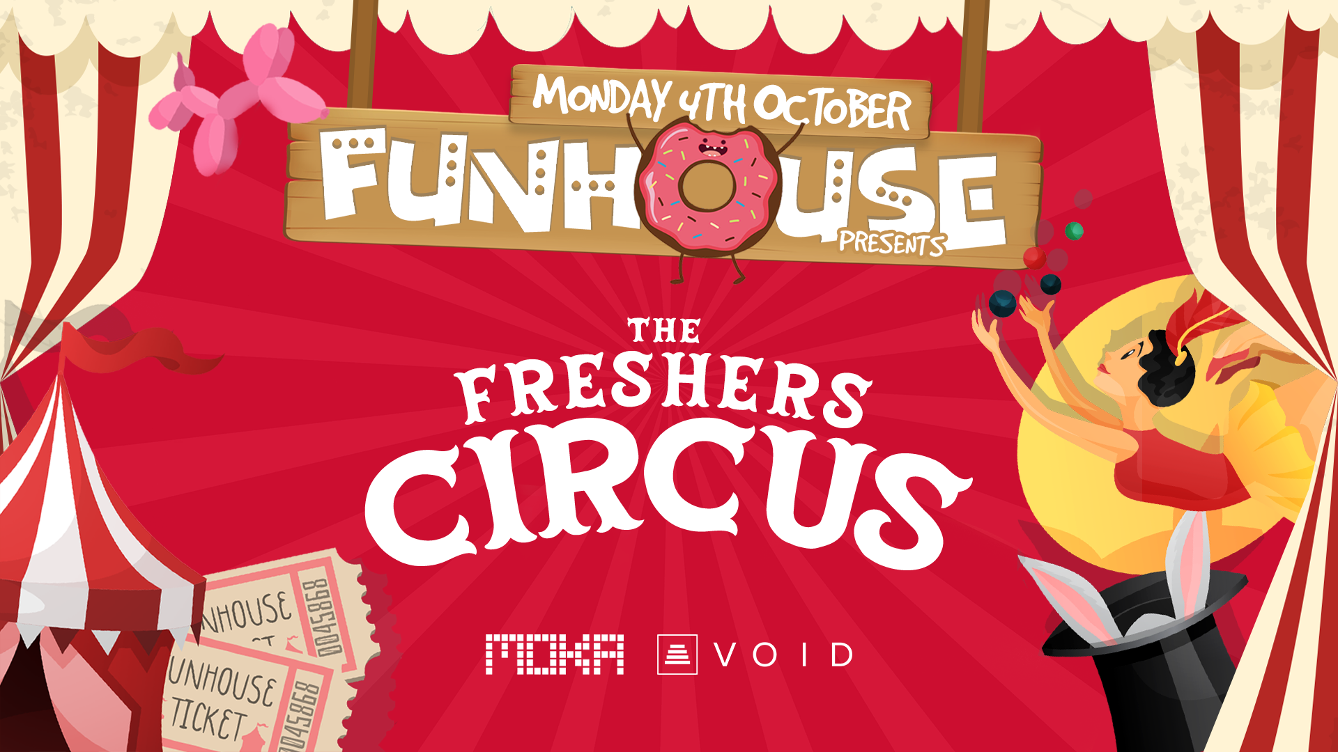 FUNHOUSE - THE FRESHERS CIRCUS at Void Nightclub, Lincoln on 4th Oct ...