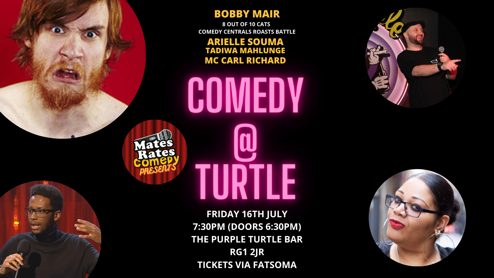 Mates Rates Comedy Presents: Comedy @ Turtle with Headliner Bobby Mair ...