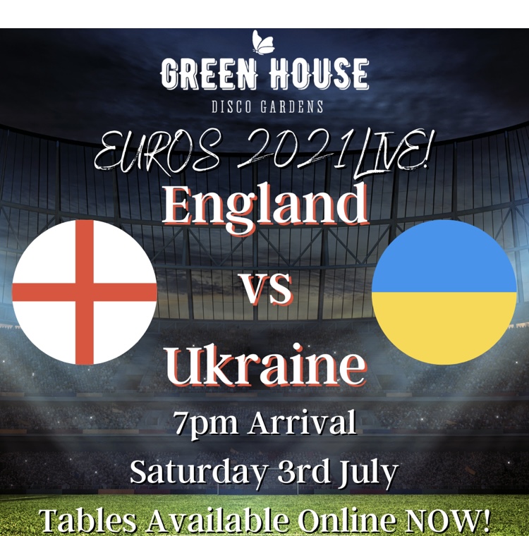ENGLAND VS UKRAINE LIVE! EUROS 2021 - 7pm arrival: 8pm Kick off at ...