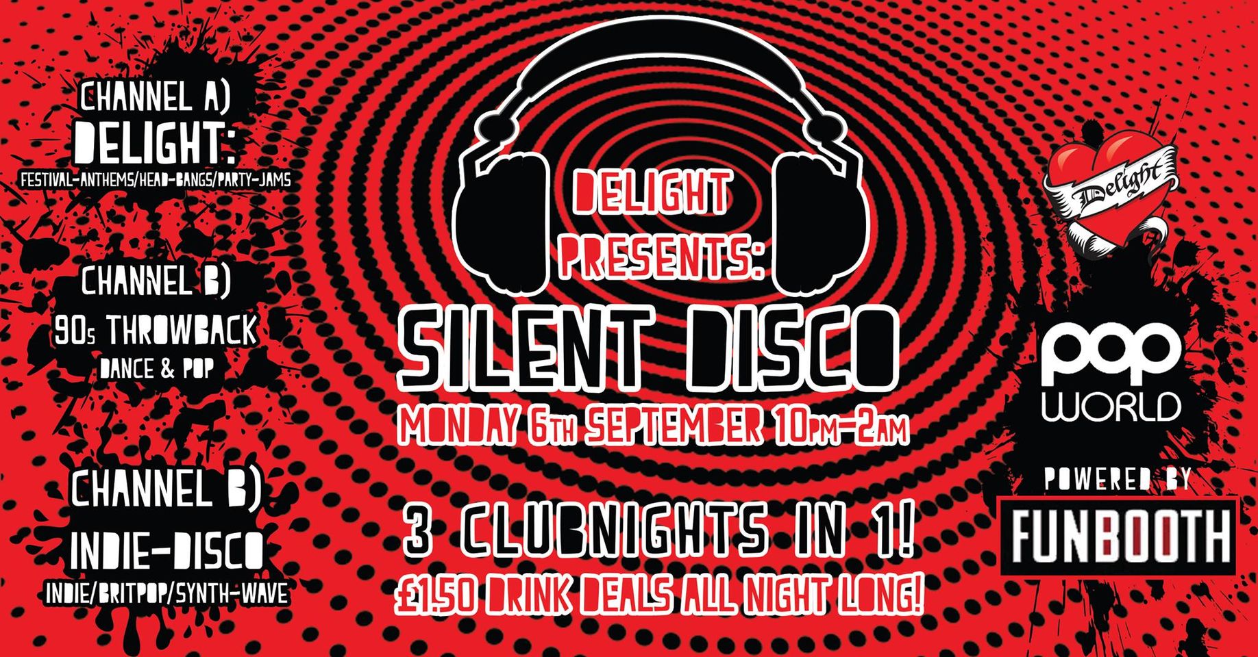 Silent Delight: 6th Sept: Silent Disco at Popworld Portsmouth ...