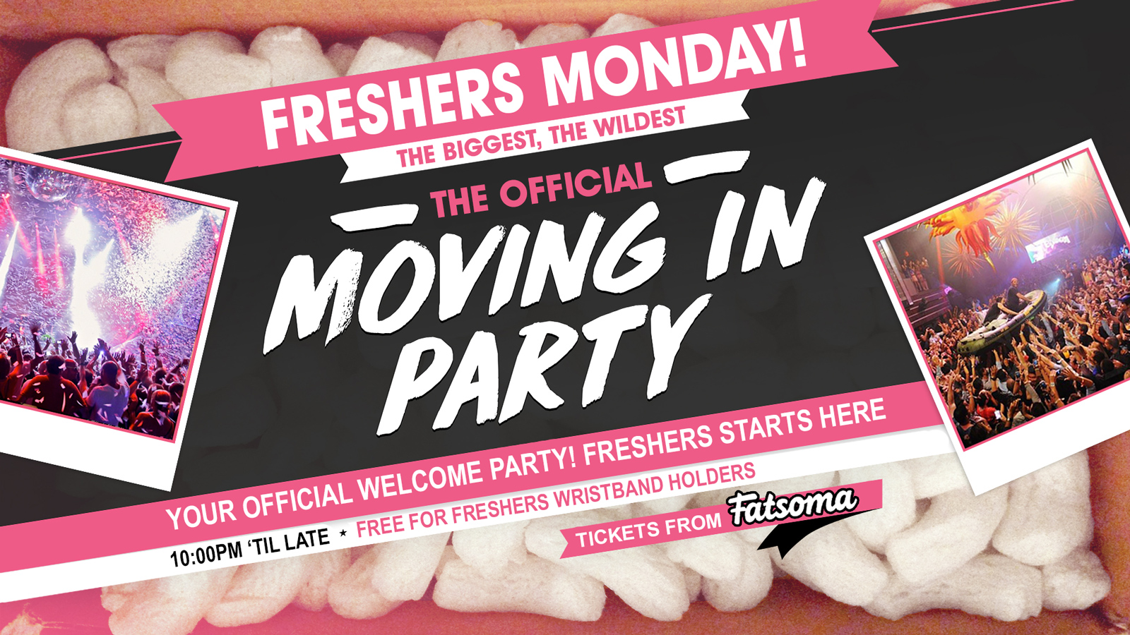 Manchester Freshers Official Moving In Party at Joshua Brooks, Gorilla ...