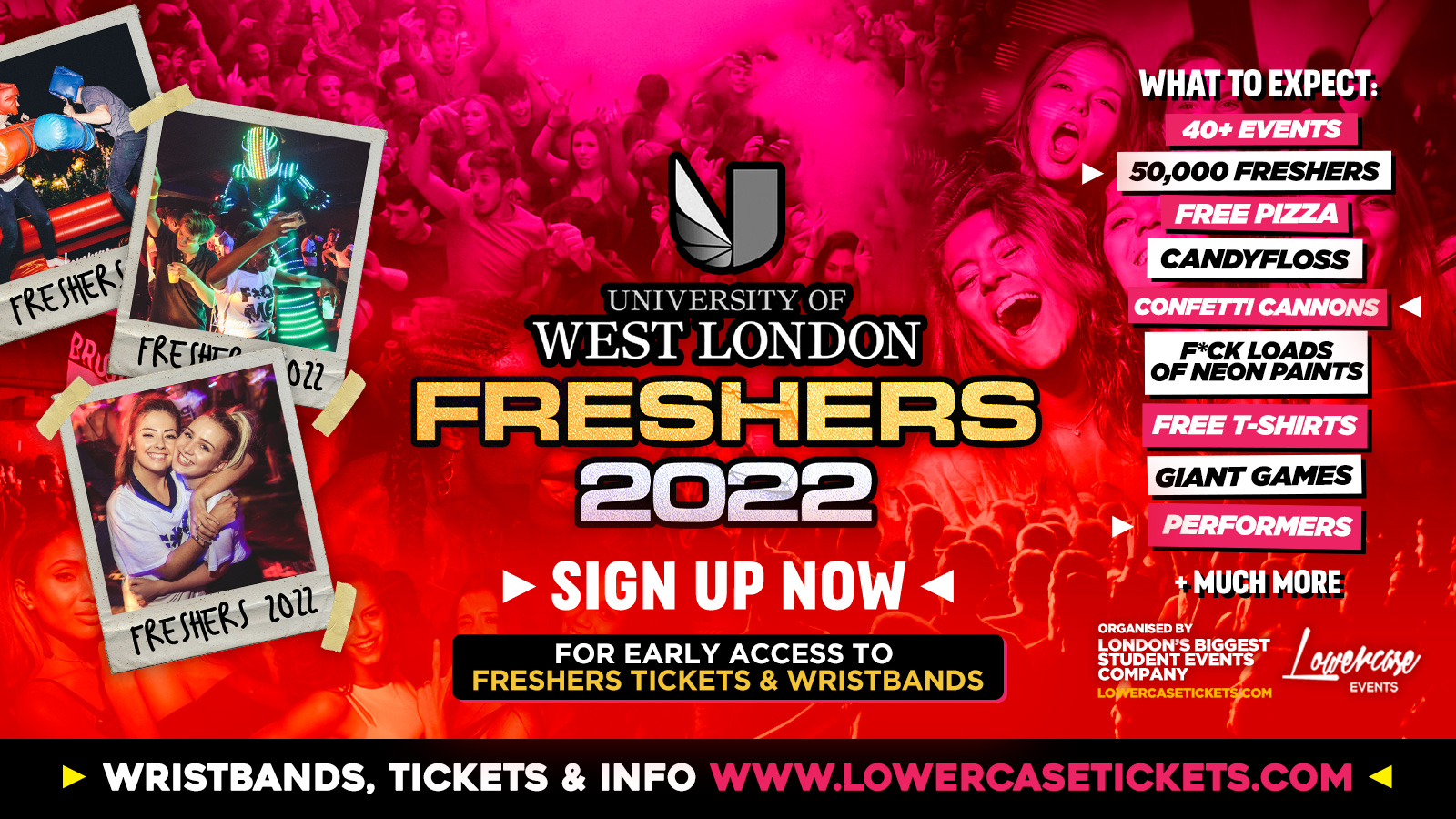 [FREE PRE-SALE REGISTRATION] - West London Freshers Week 2022🎉 at ...
